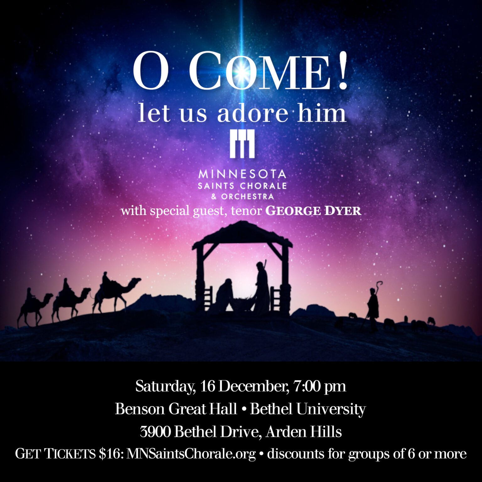 O Come! Let Us Adore Him - Christmas Concert - Minnesota Saints Chorale ...